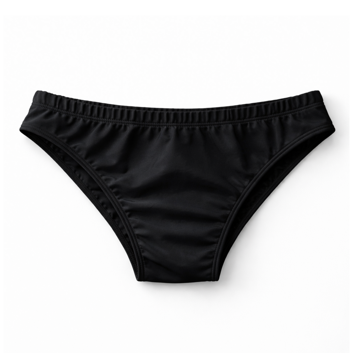 NPC Classic Physique Posing Trunks – Black Satin Bodybuilding Trunks