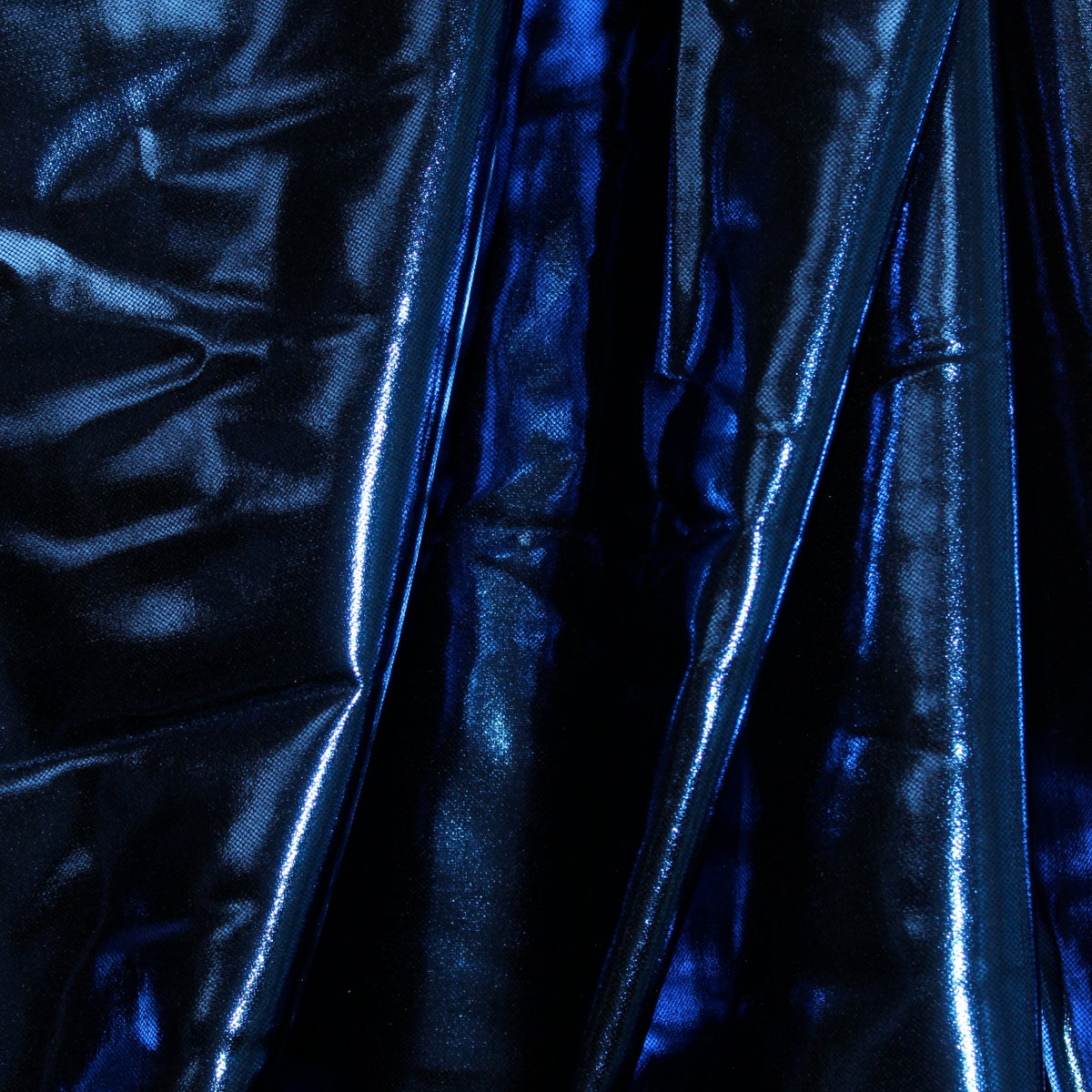 Dark Blue Metallic Spandex Fabric Sample