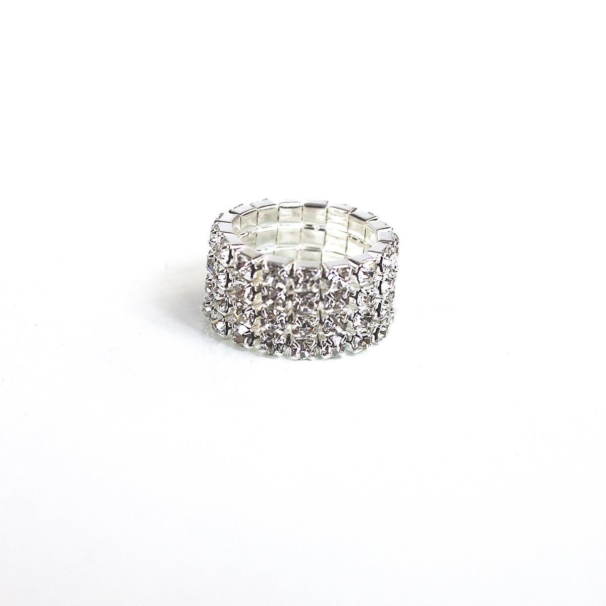 Crystal Clear Rhinestone Stretch Ring