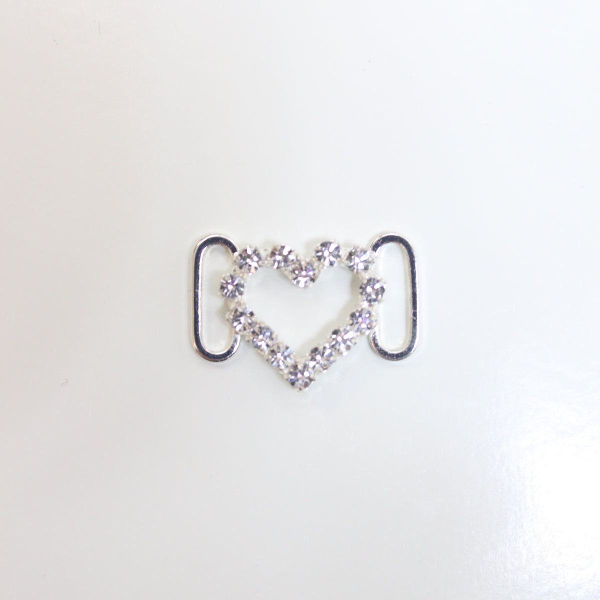 Silver Plated Heart Shape Connector